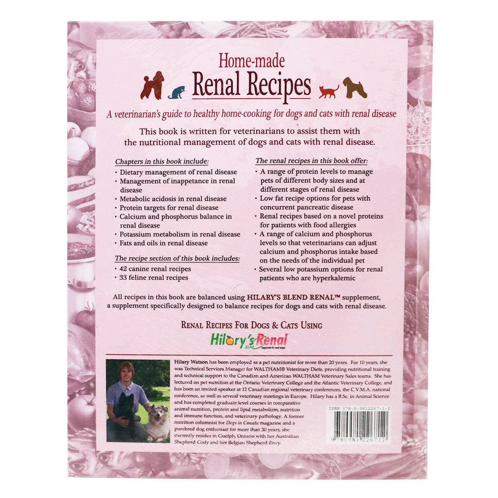 Hilary's Blend Renal Recipes Cookbook for Dogs & Cats – Mahogany ...